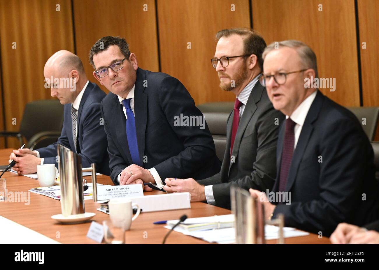 Brisbane, Australia. 16th Aug, 2023. Victorian Premier Daniel Andrews ...