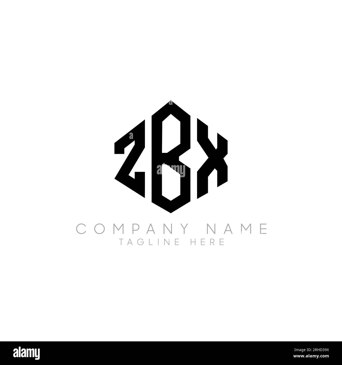 Zbx logo design hi-res stock photography and images - Alamy