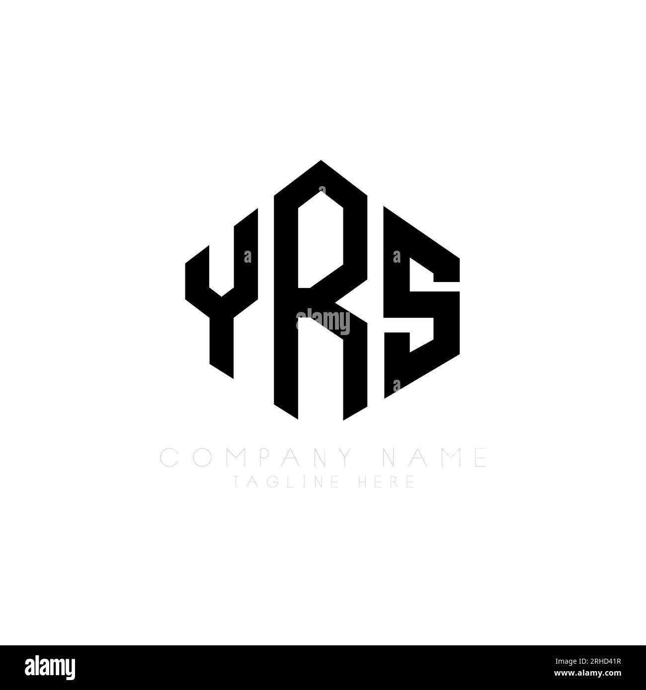 YRS letter logo design with polygon shape. YRS polygon and cube shape ...