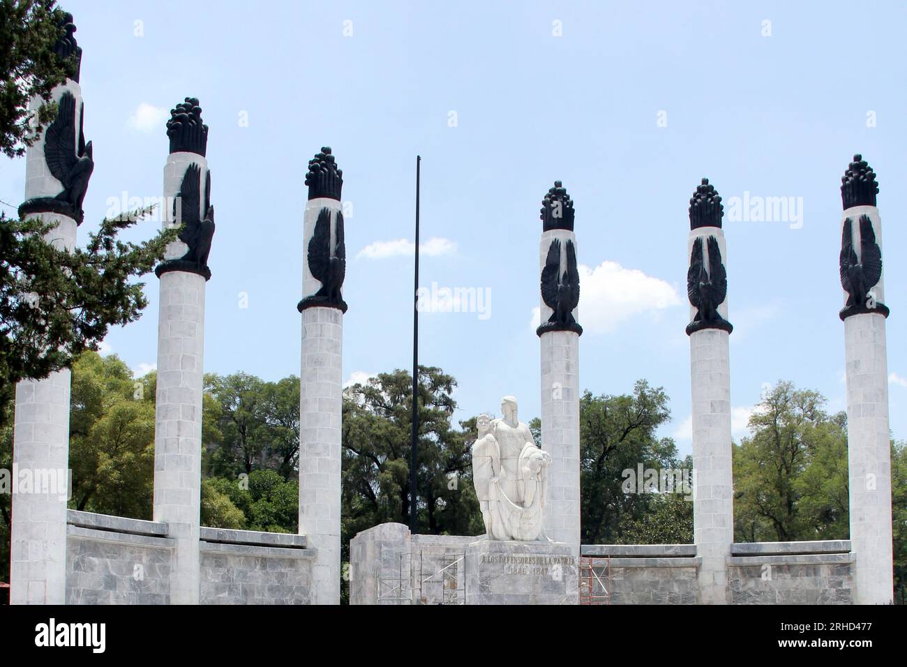 Mexico City, Mexico - August 9, 2023: The Altar a la Patria or Monumento a los Nios Heroes is a ...