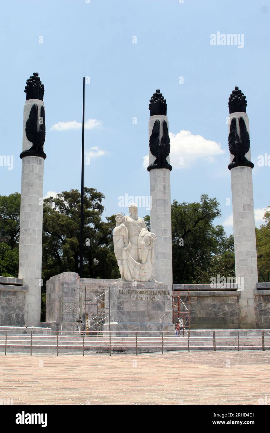Mexico City, Mexico - August 9, 2023: The Altar a la Patria or Monumento a los Nios Heroes is a ...