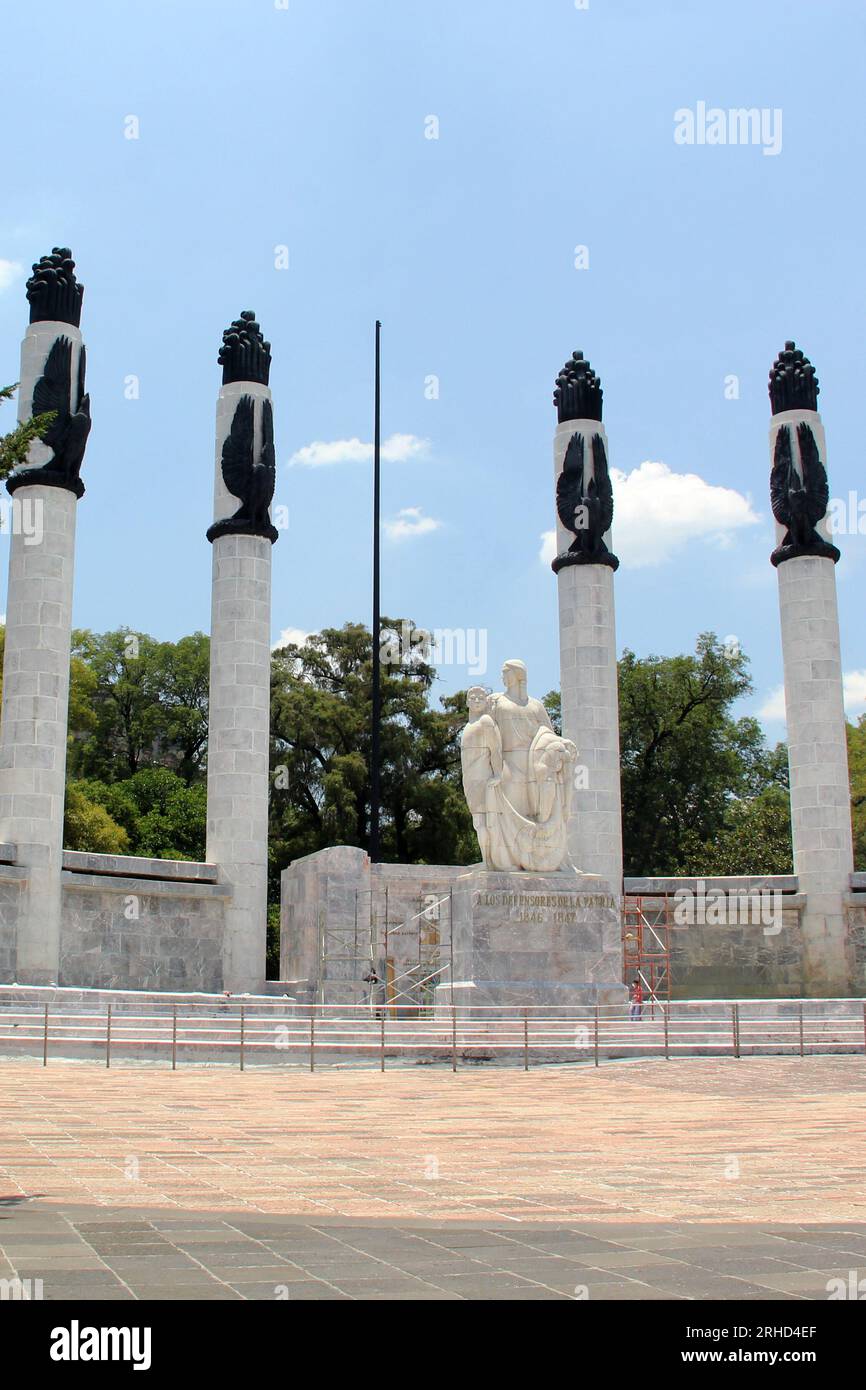 Mexico City, Mexico - August 9, 2023: The Altar a la Patria or Monumento a los Nios Heroes is a ...