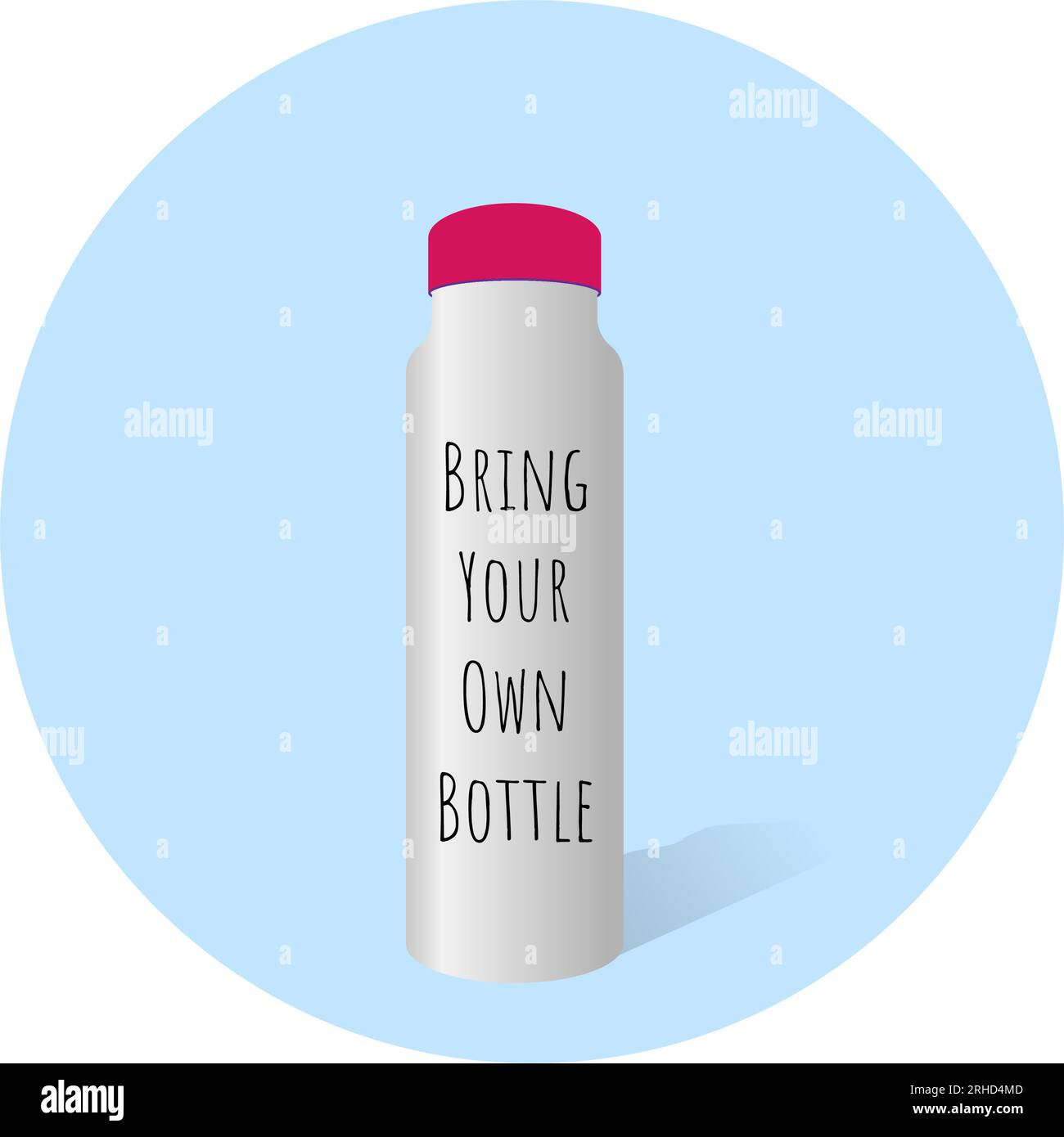 design for zero waste concept with "bring your own water bottle" idea ...