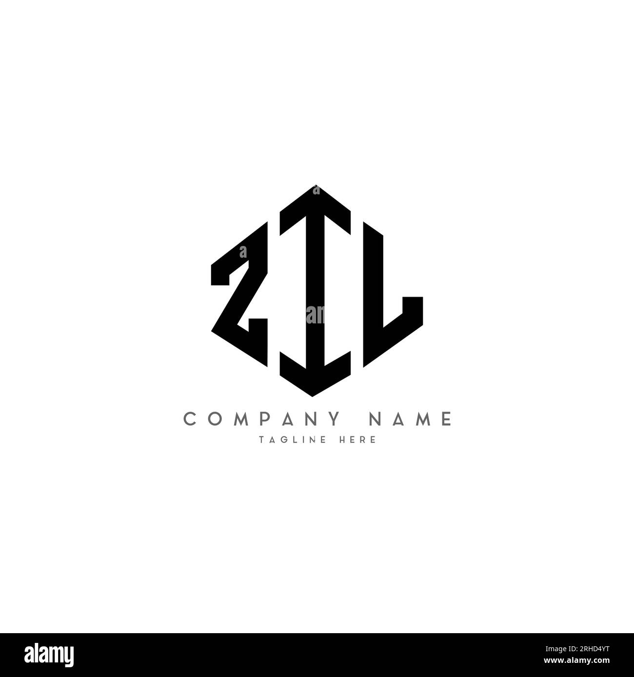 ZIL letter logo design with polygon shape. ZIL polygon and cube shape ...