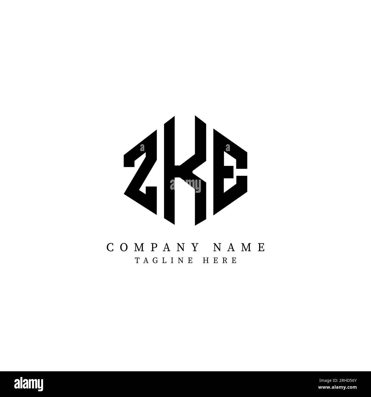 Zke logo design hi-res stock photography and images - Alamy