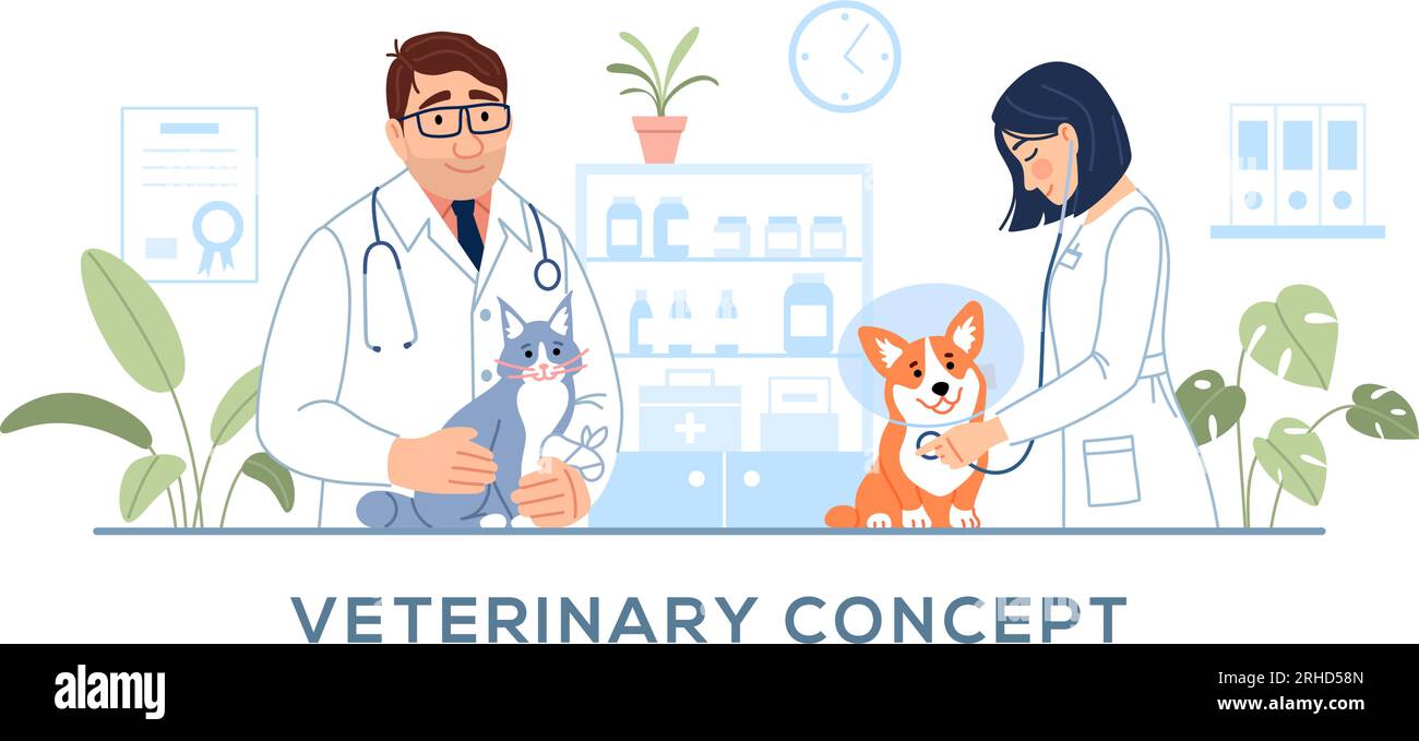 Veterinary clinic concept Stock Vector Image & Art - Alamy