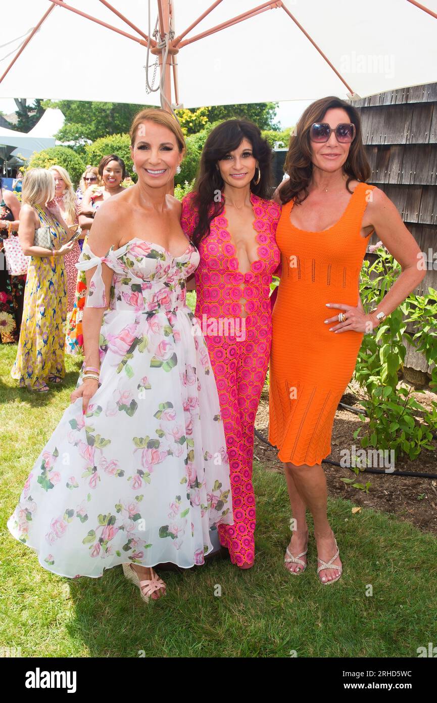Jill Zarin, from left, Julia Haart, and Luann de Lesseps attend Jill ...