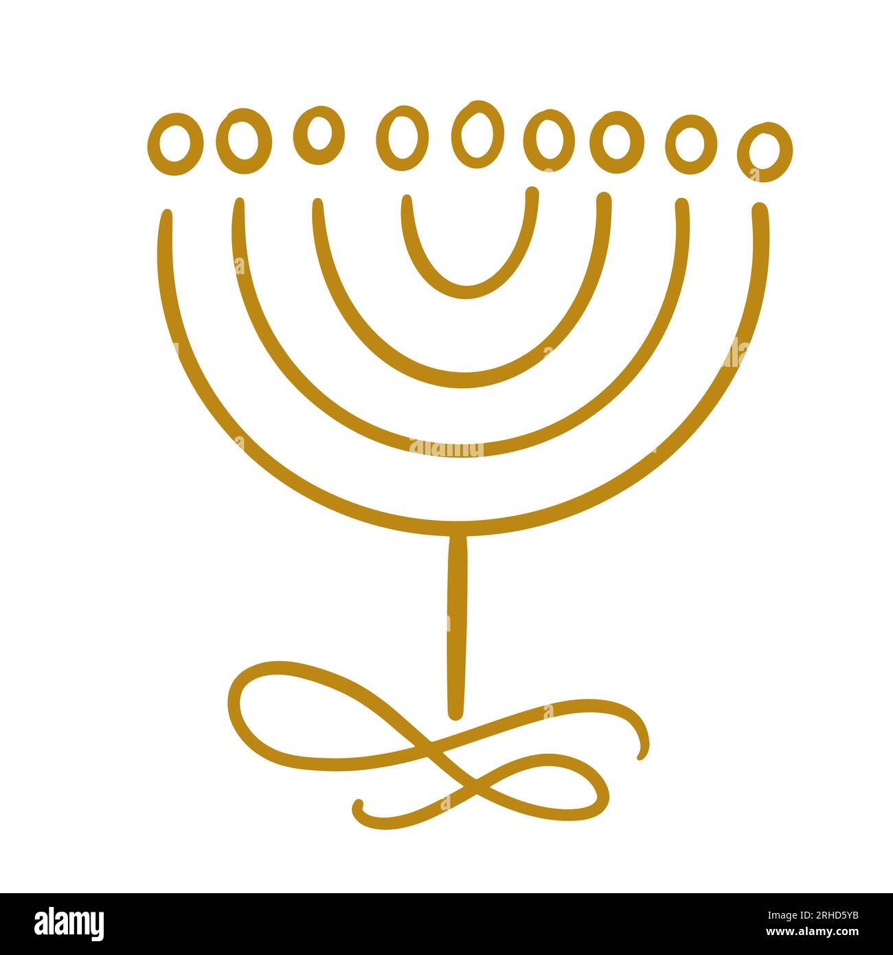 Menorah Hanukkah Shape Illustration Logo Icon Art Stock Vector Image ...
