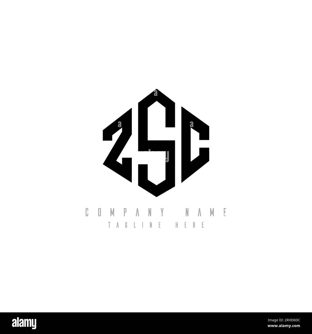 Zsc logo design Black and White Stock Photos & Images - Alamy