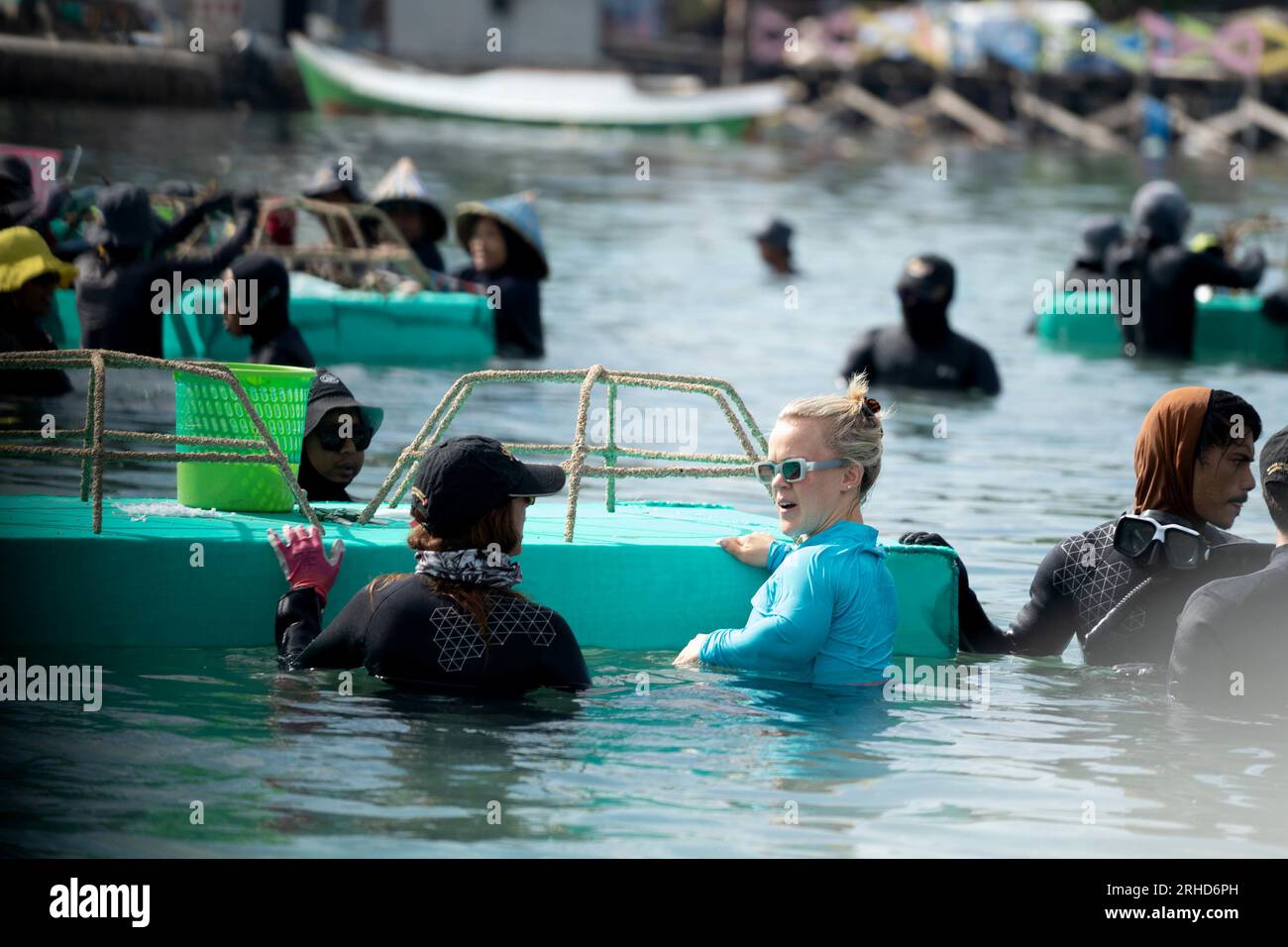 EDITORIAL USE ONLY Paralympian swimmer Ellie Simmonds visits Indonesia ...
