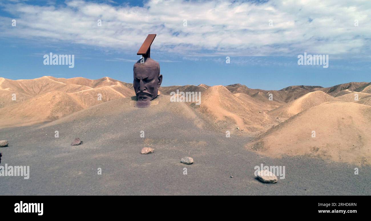 GUAZHOU, CHINA - AUGUST 13, 2023 - A 12.5-meter-high outdoor sculpture ...