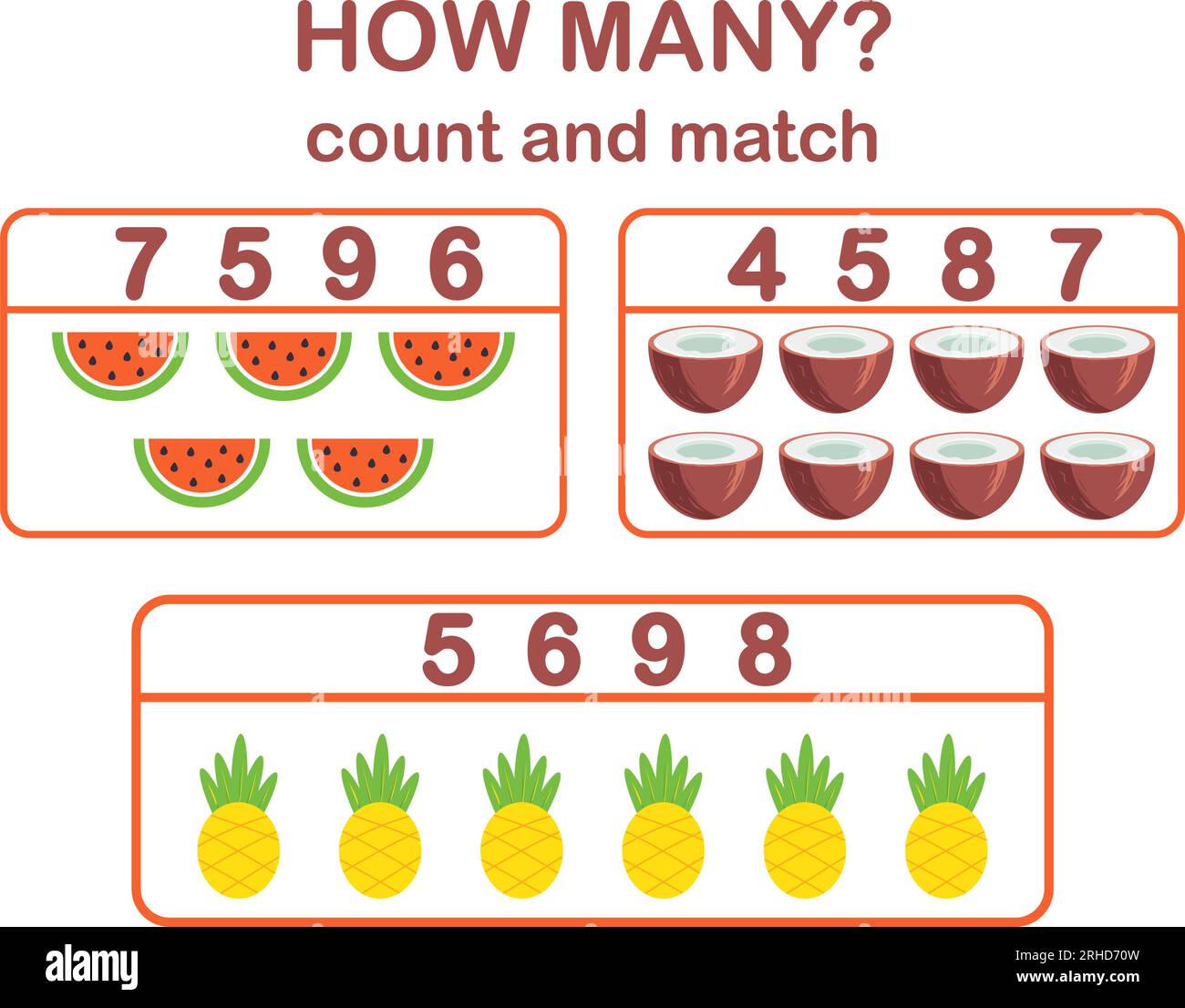 Learning numbers activities for kids Cut Out Stock Images & Pictures ...
