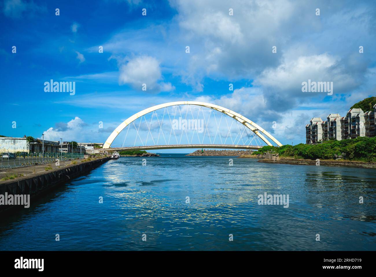 Sheliao Bridge connecting heping island and keelung in Taiwan Stock ...