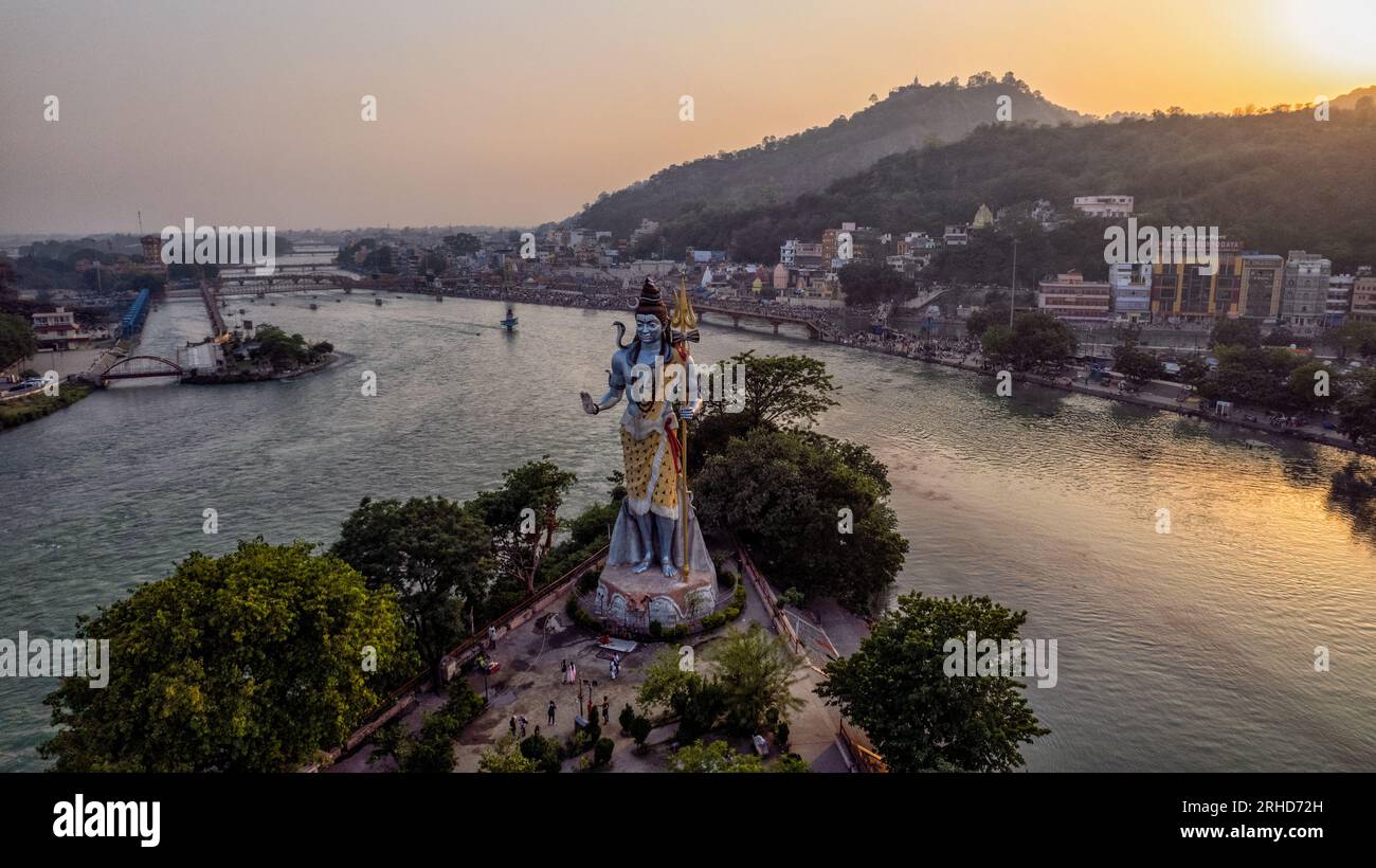 Haridwar, India, Amazing view at Haridwar, People taking bath in Har ki ...