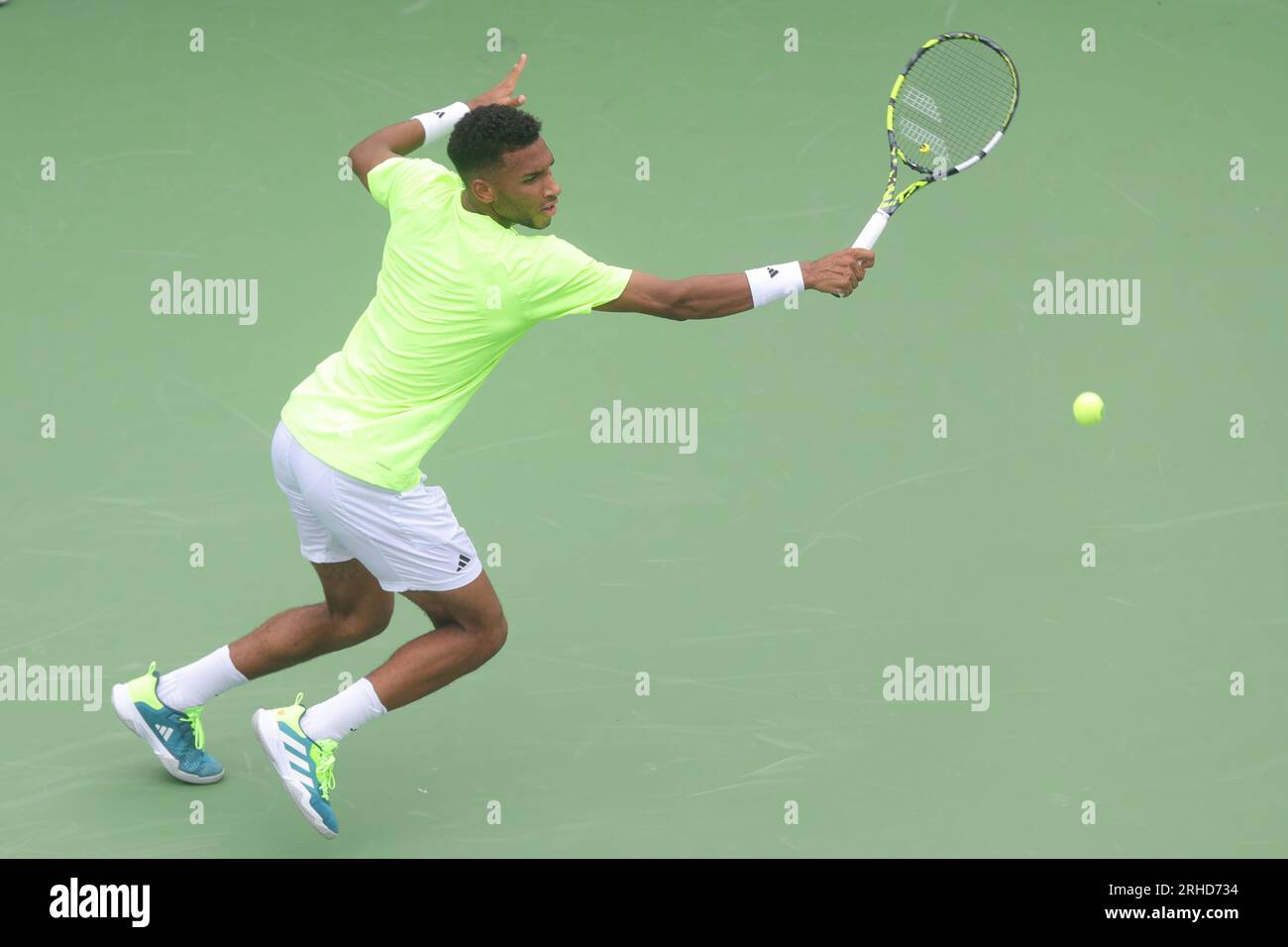 Mason, OH, USA. 14th Aug, 2023. Western and Southern Open Tennis, Mason, OH - Felix Auger ...