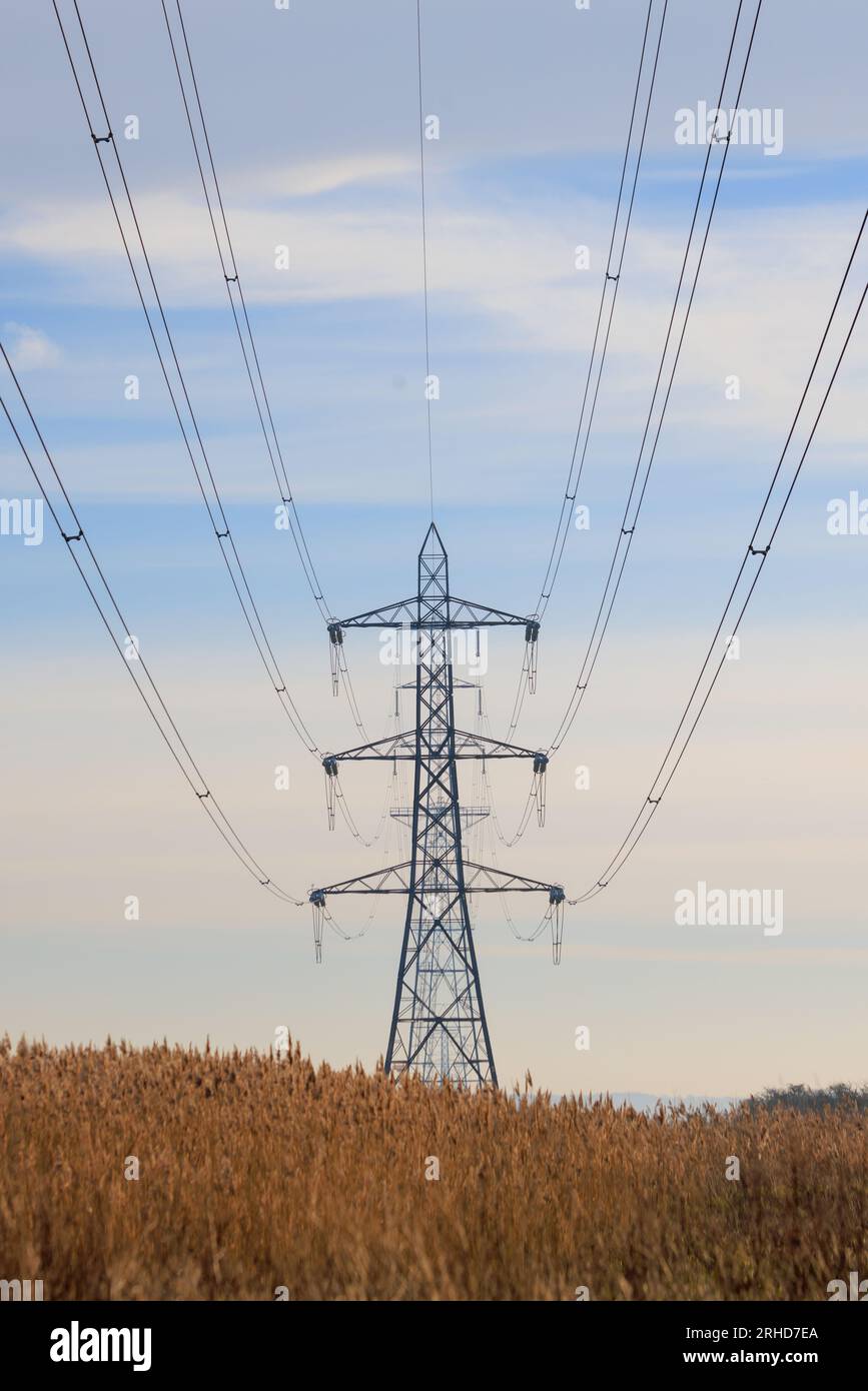 Red pylon hi-res stock photography and images - Alamy