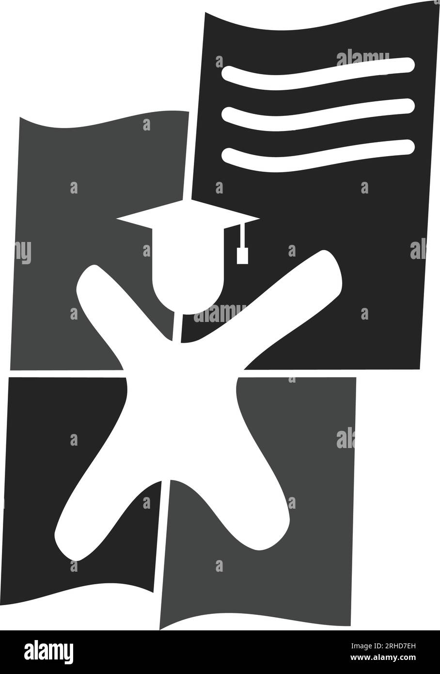 learning logo template Isolated. Brand Identity. Icon Abstract Vector ...