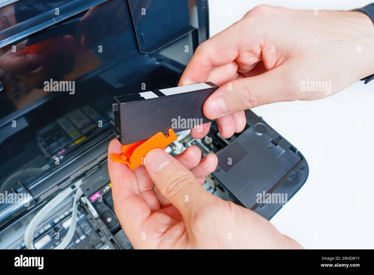 Gently replace hi-res stock photography and images - Alamy