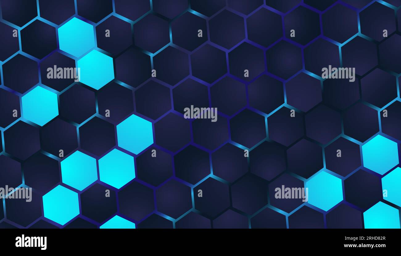 Futuristic Hexagon Background Design. Abstract Hexagonal Background ...