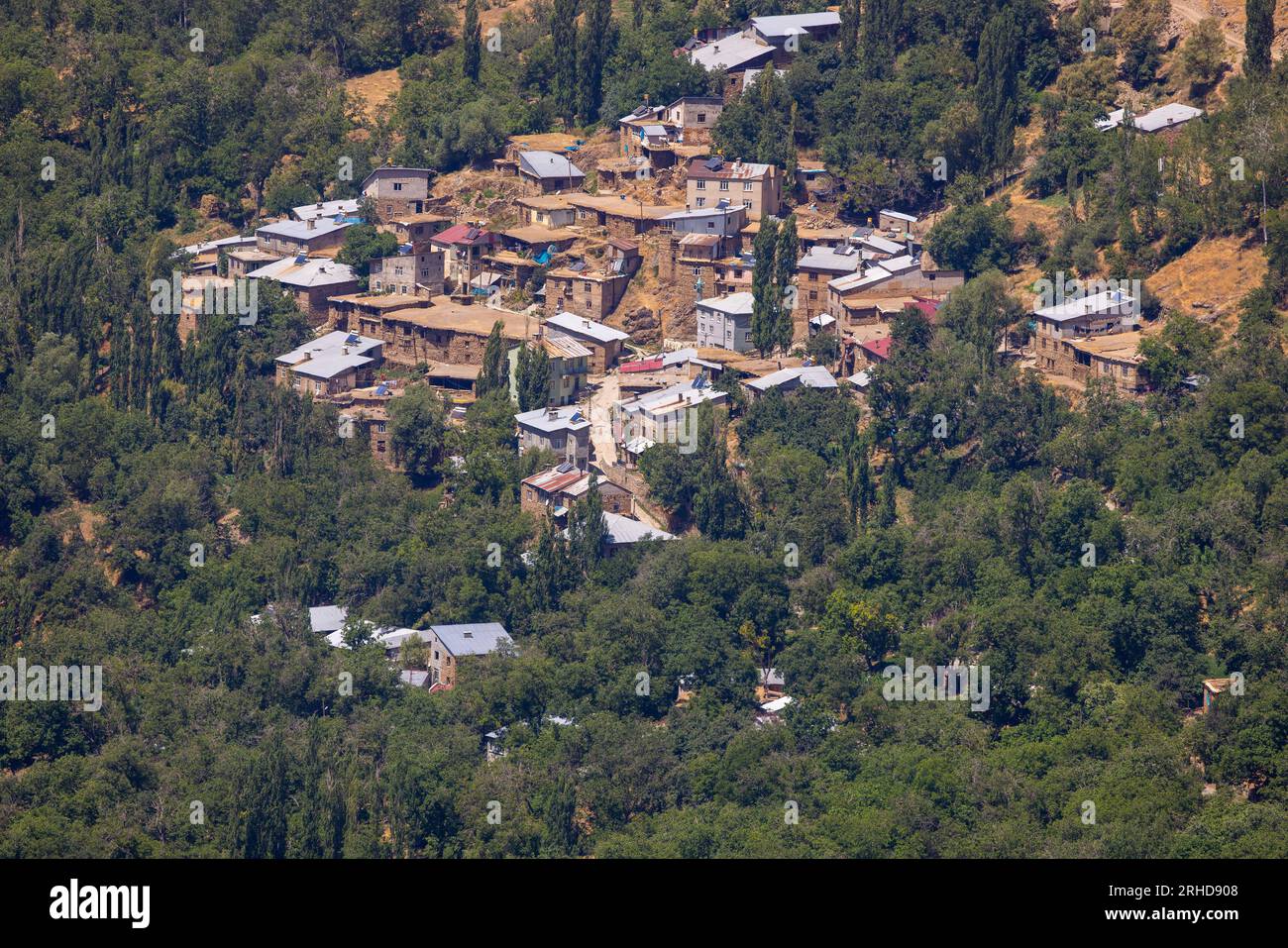 The beautiful stance of the mountain with the moon star from the ...