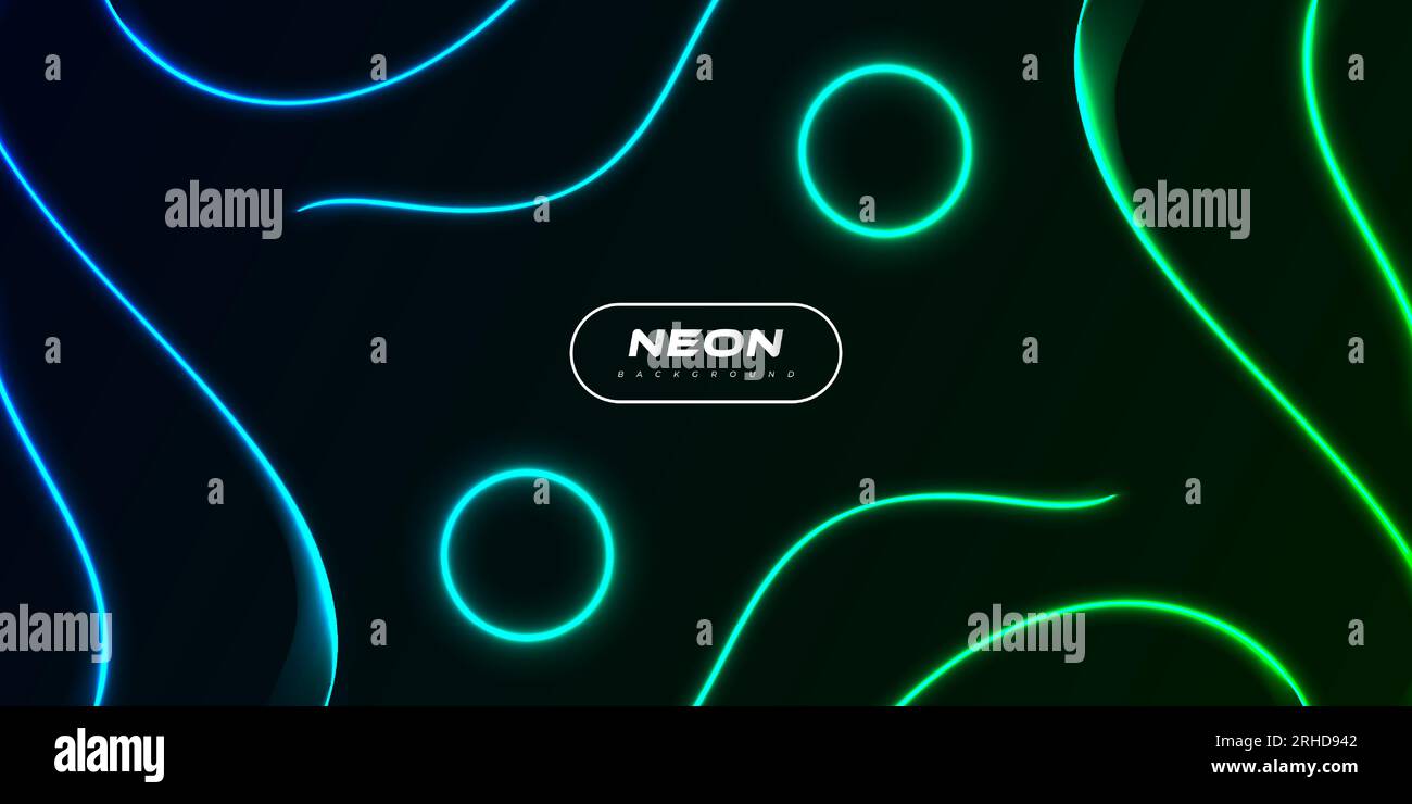 Vibrant neon sci fi Stock Vector Images - Alamy