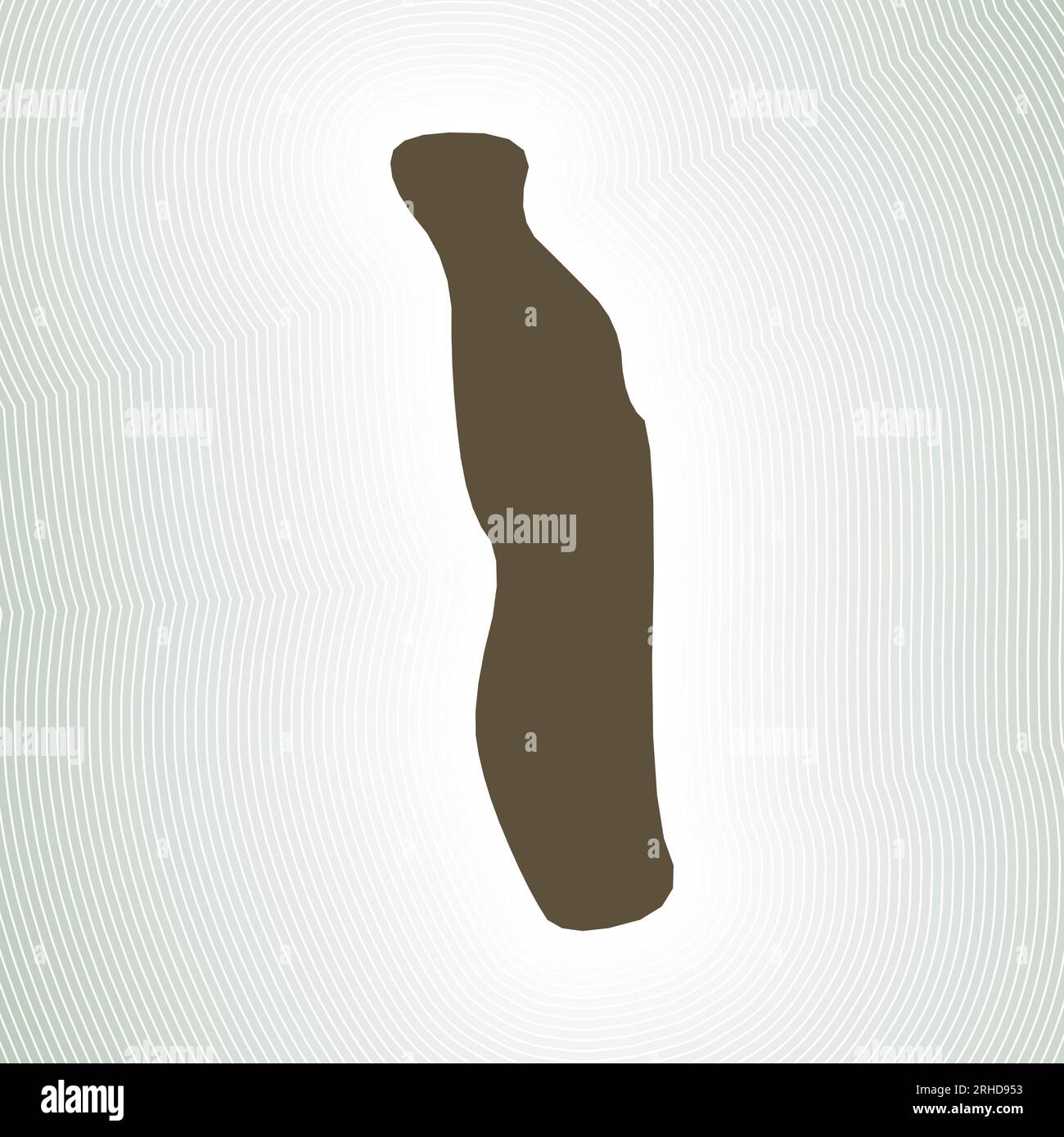 Togo map icon. Country shape on radiant striped gradient background ...