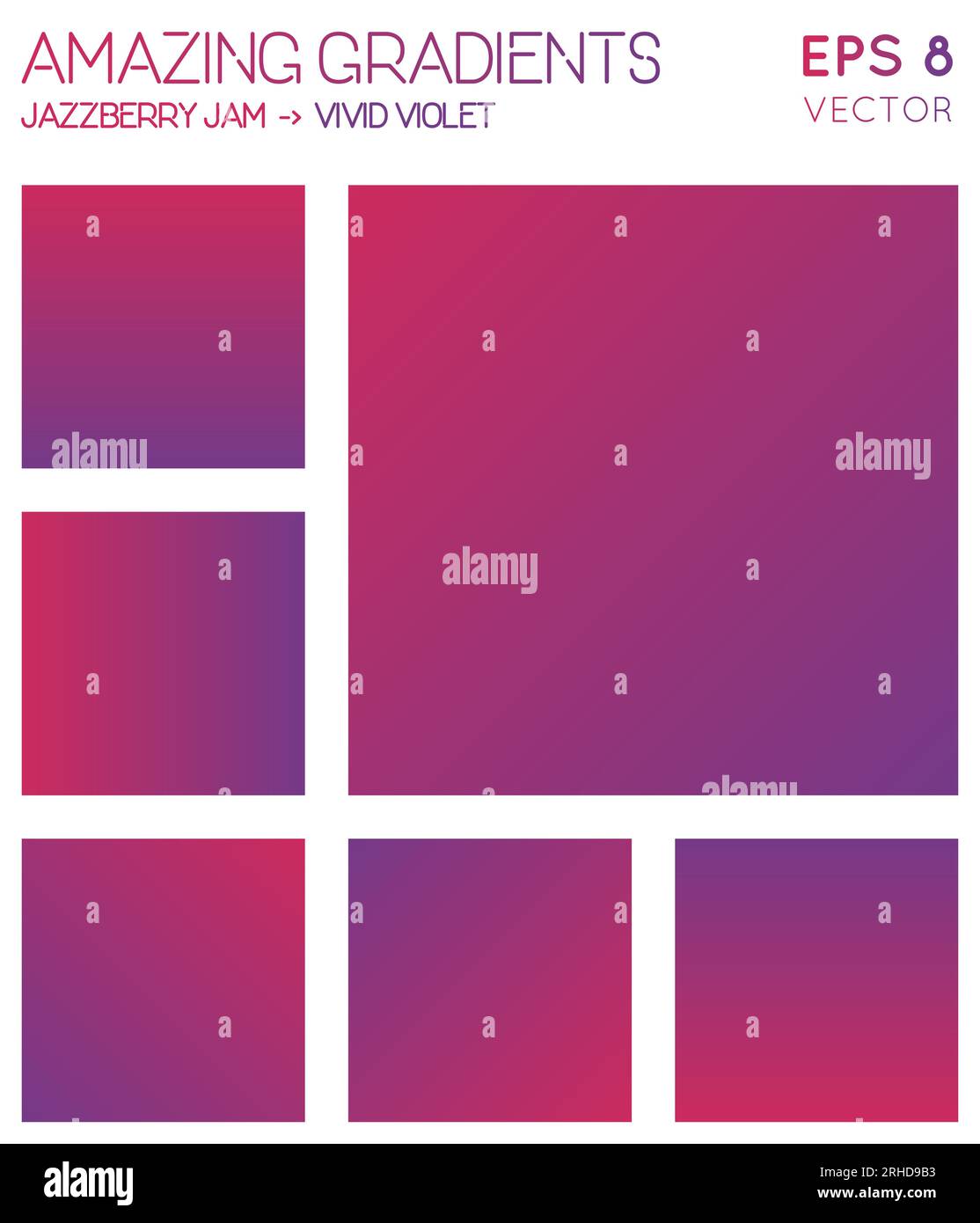 Colorful gradients in jazzberry jam, vivid violet color tones. Actual ...