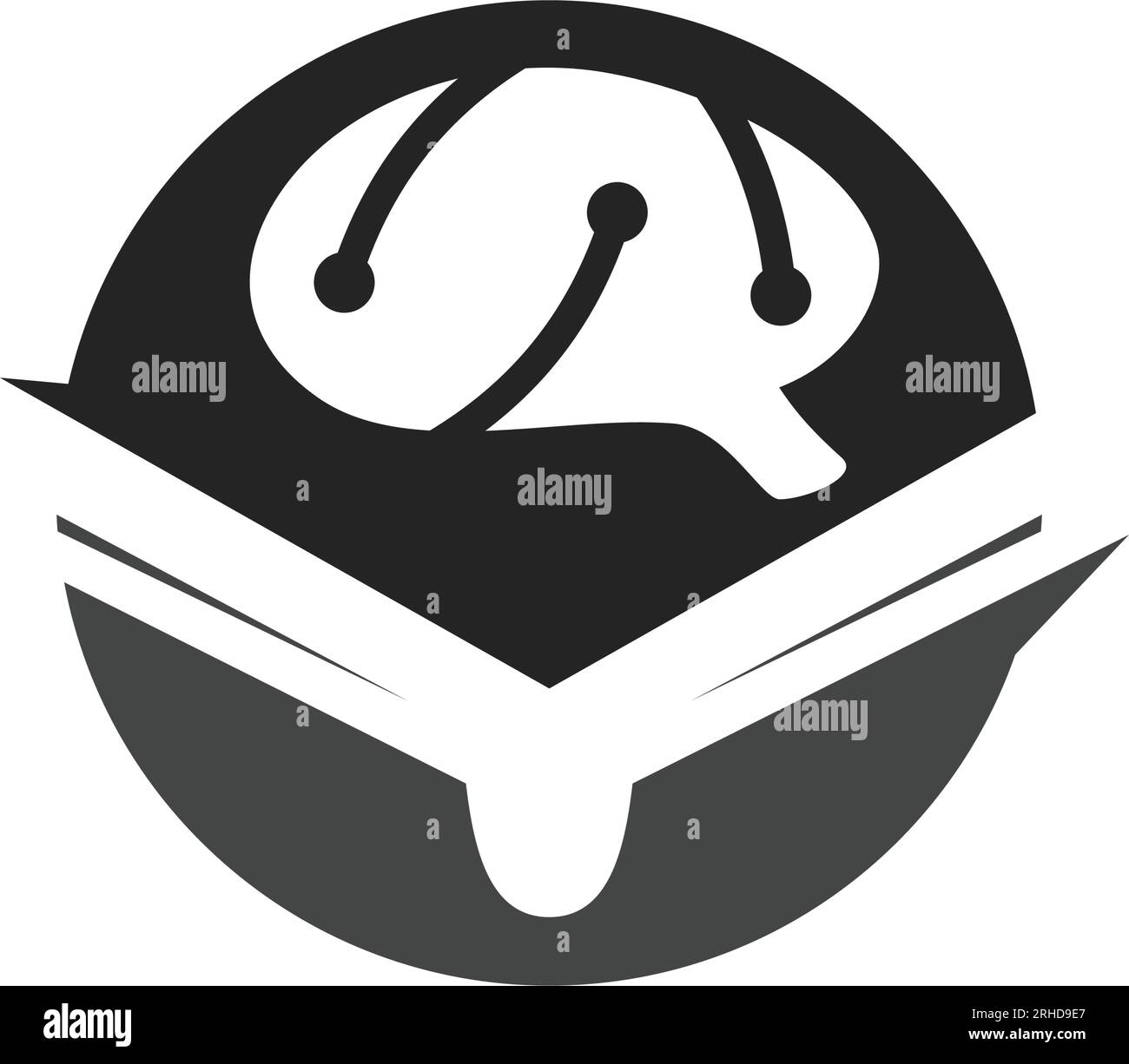 learning logo template Isolated. Brand Identity. Icon Abstract Vector ...