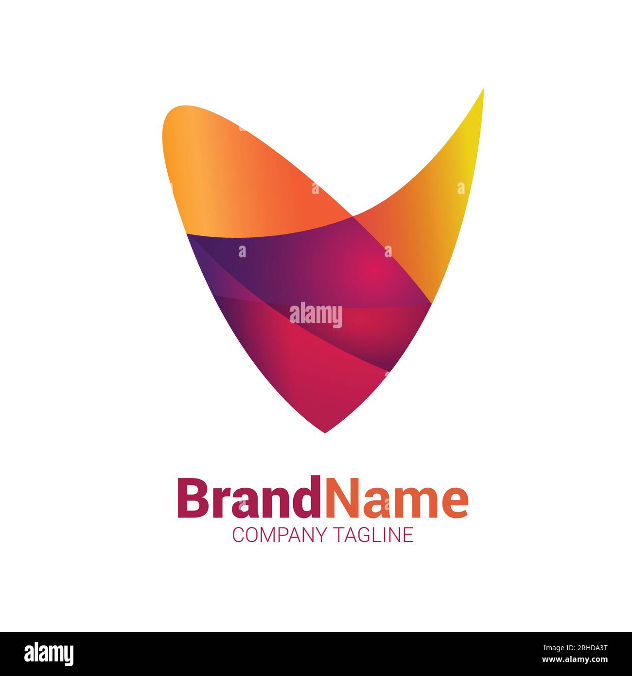 Gradient logo Stock Vector Images - Alamy