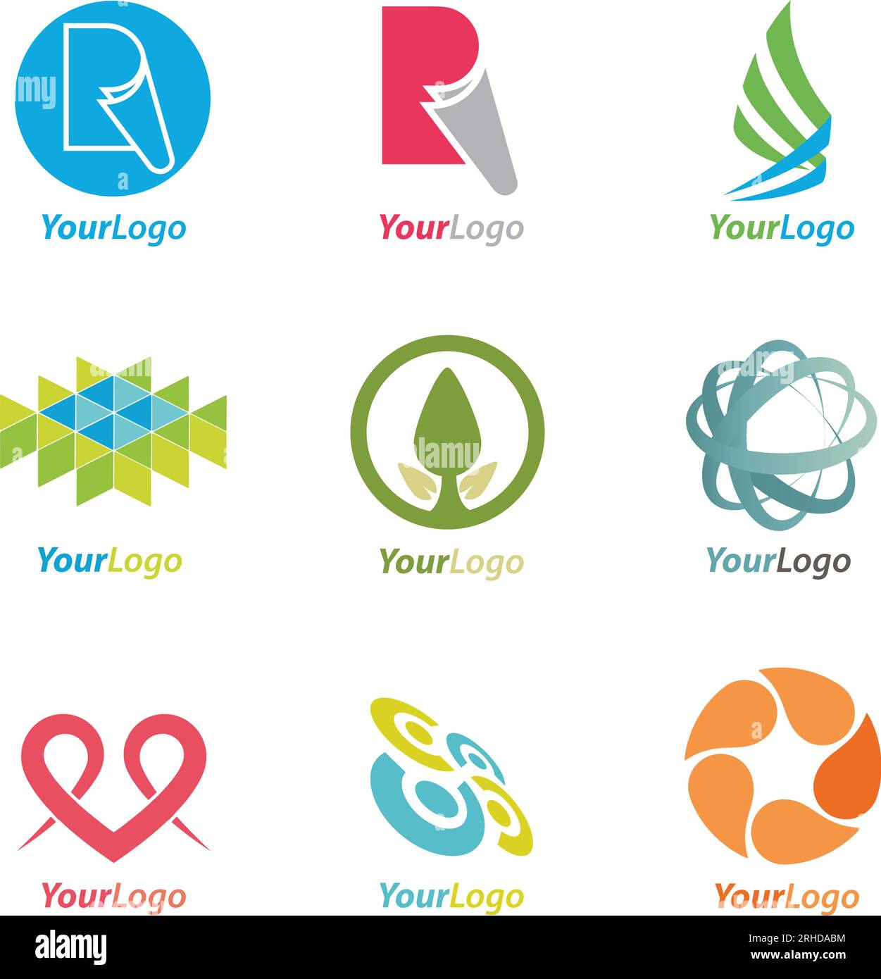 Creative vector set of logo design. Abstract logo for your business ...