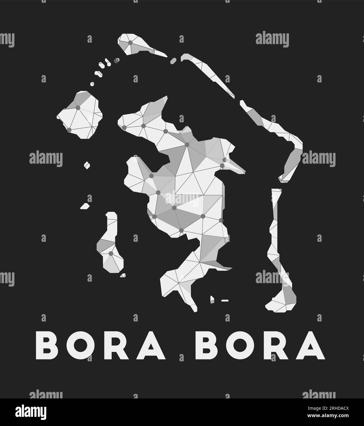 Bora bora map hi-res stock photography and images - Alamy