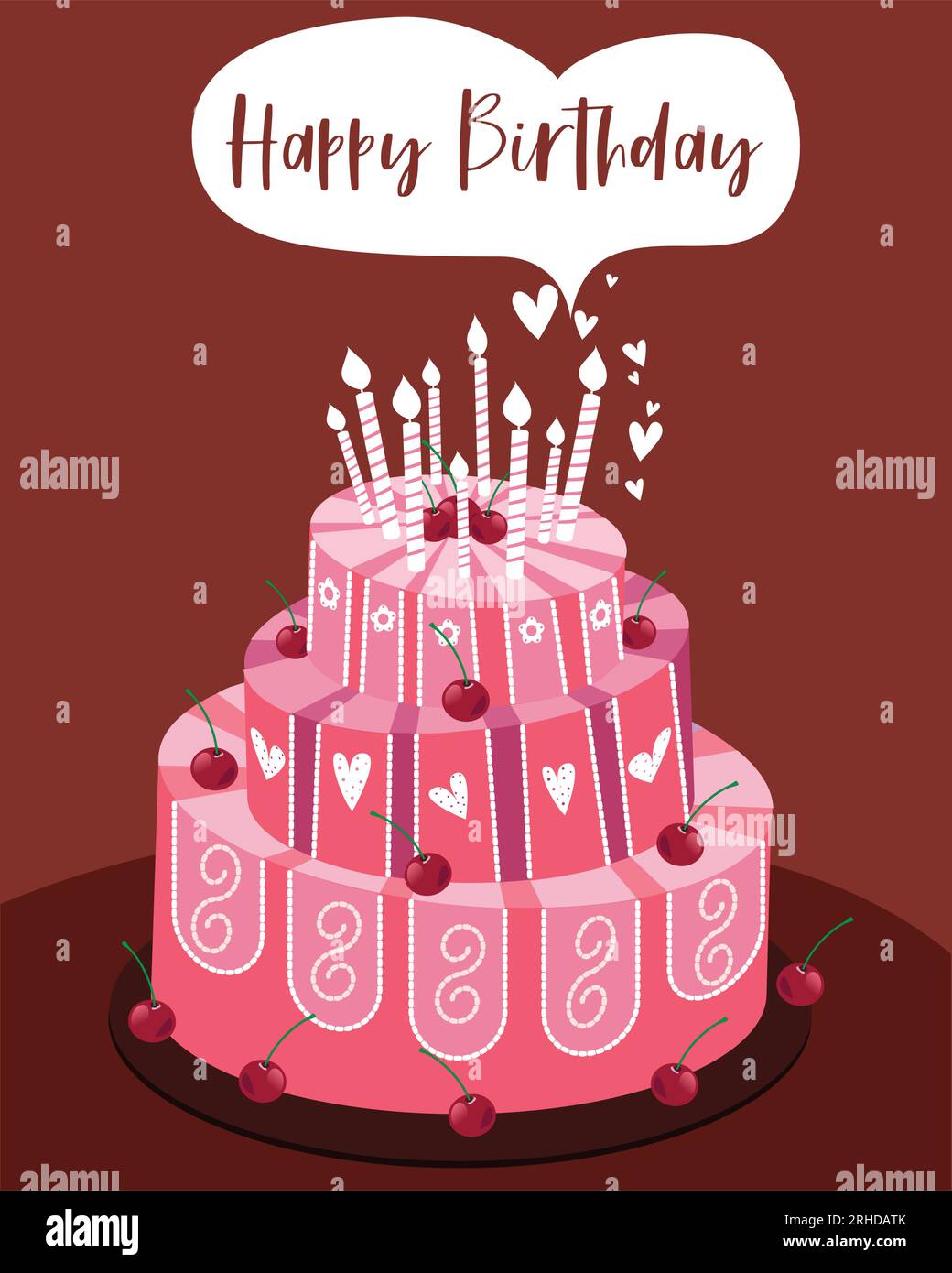 Svg birthday cake hi-res stock photography and images - Alamy