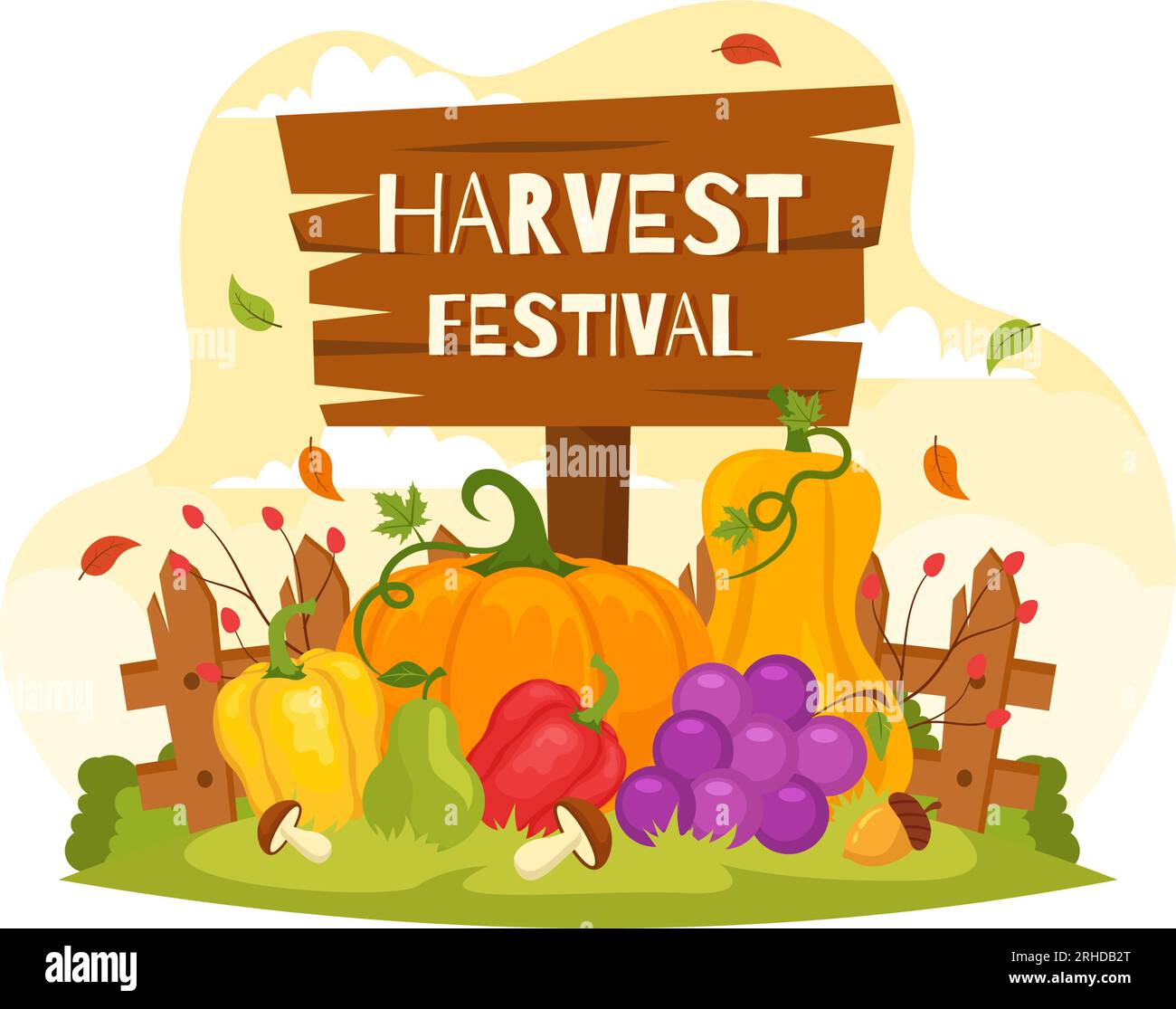Fruits And Vegetables Harvest Cutouts
