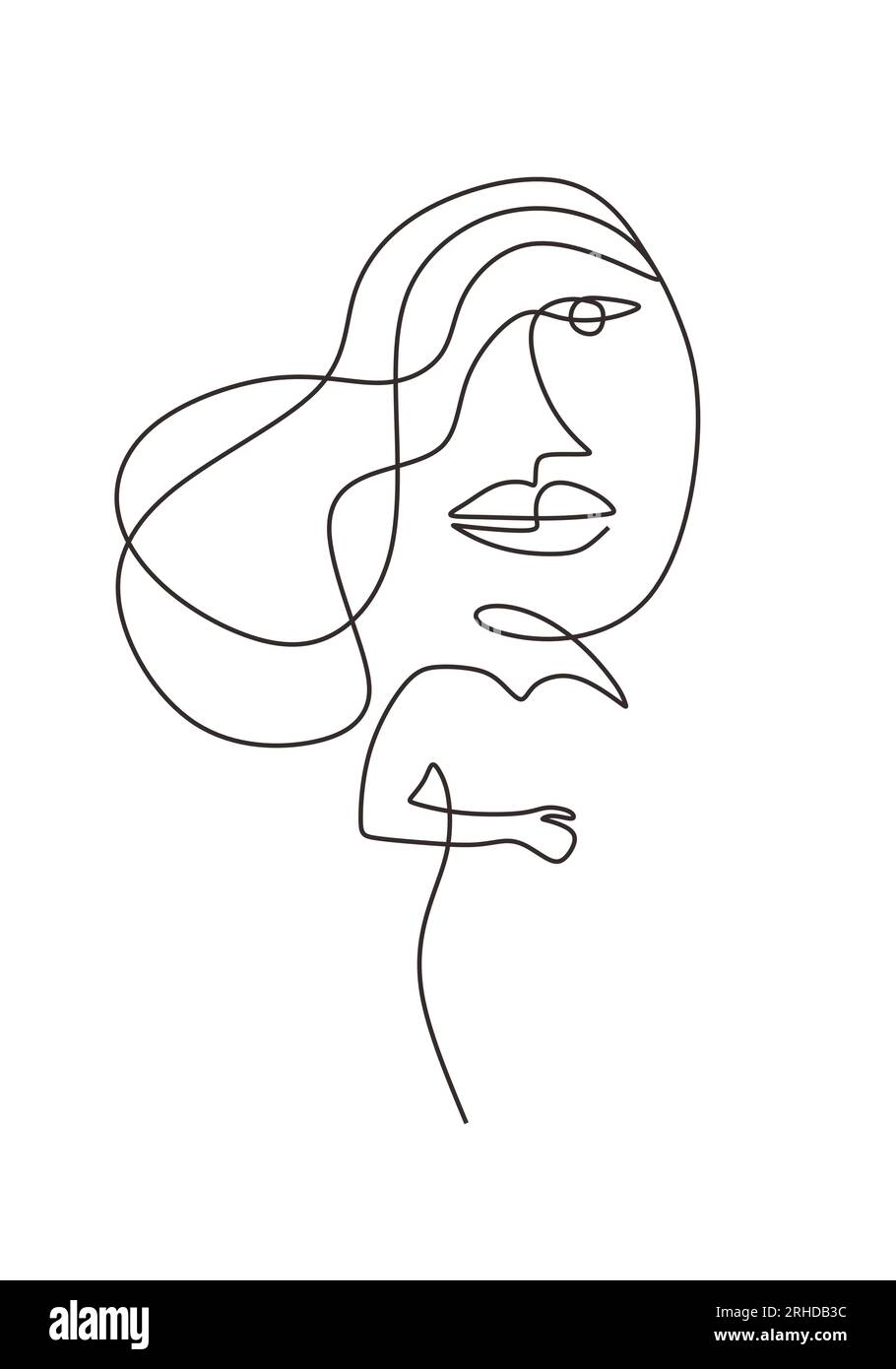 Calm lady Stock Vector Images - Alamy