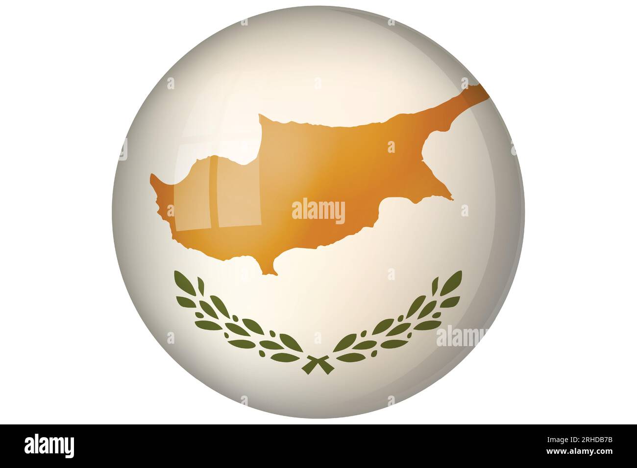 Flag of Cyprus. National symbol in official colors. Template icon ...