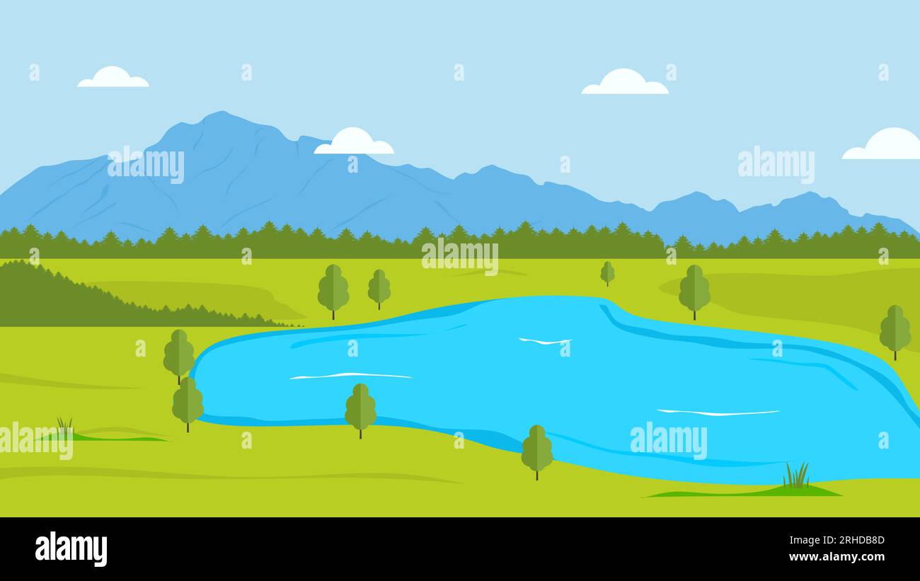 Rural light and scenic color of the country Stock Vector Images - Alamy