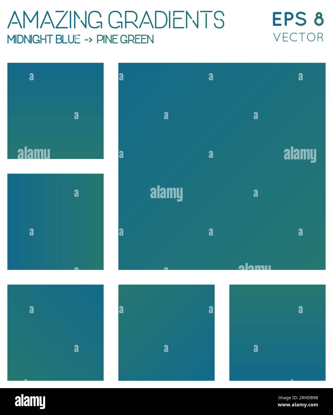 Colorful gradients in midnight blue, pine green color tones. Admirable ...