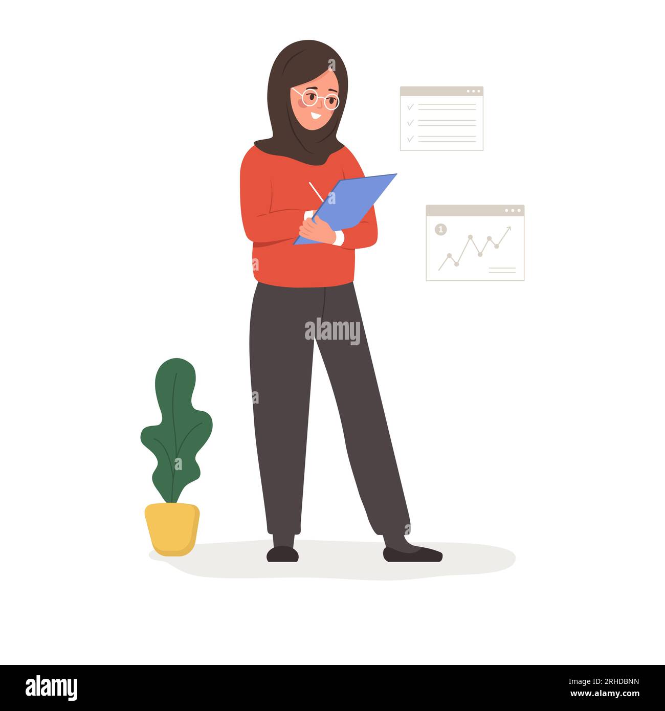 Woman worker cartoon hi-res stock photography and images - Alamy