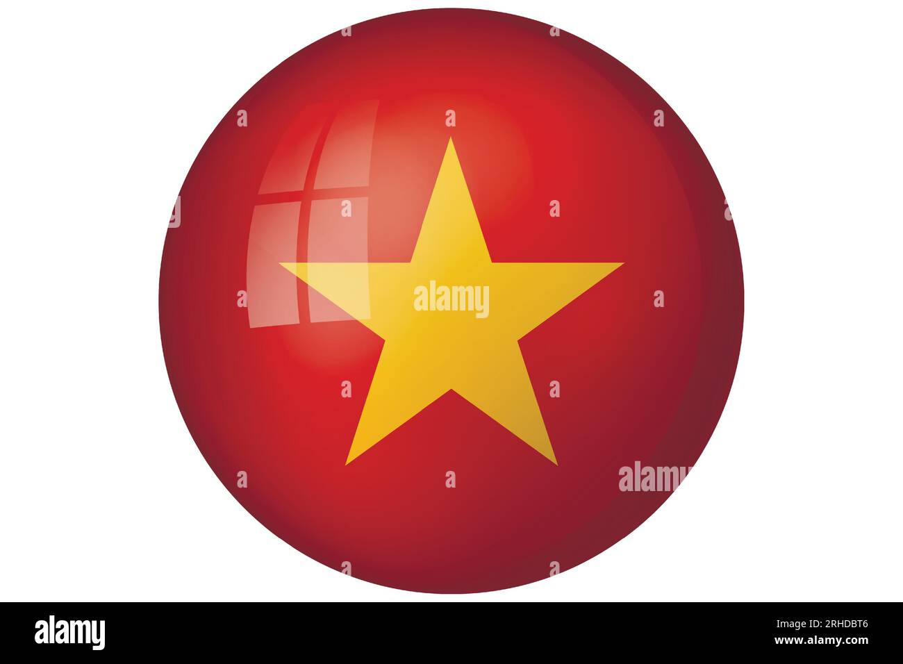 Flag of Vietnam. Vietnamese national symbol in official colors ...