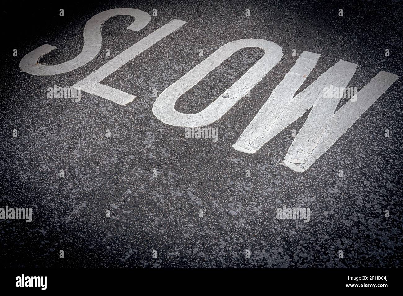 Car slowing down hi-res stock photography and images - Alamy