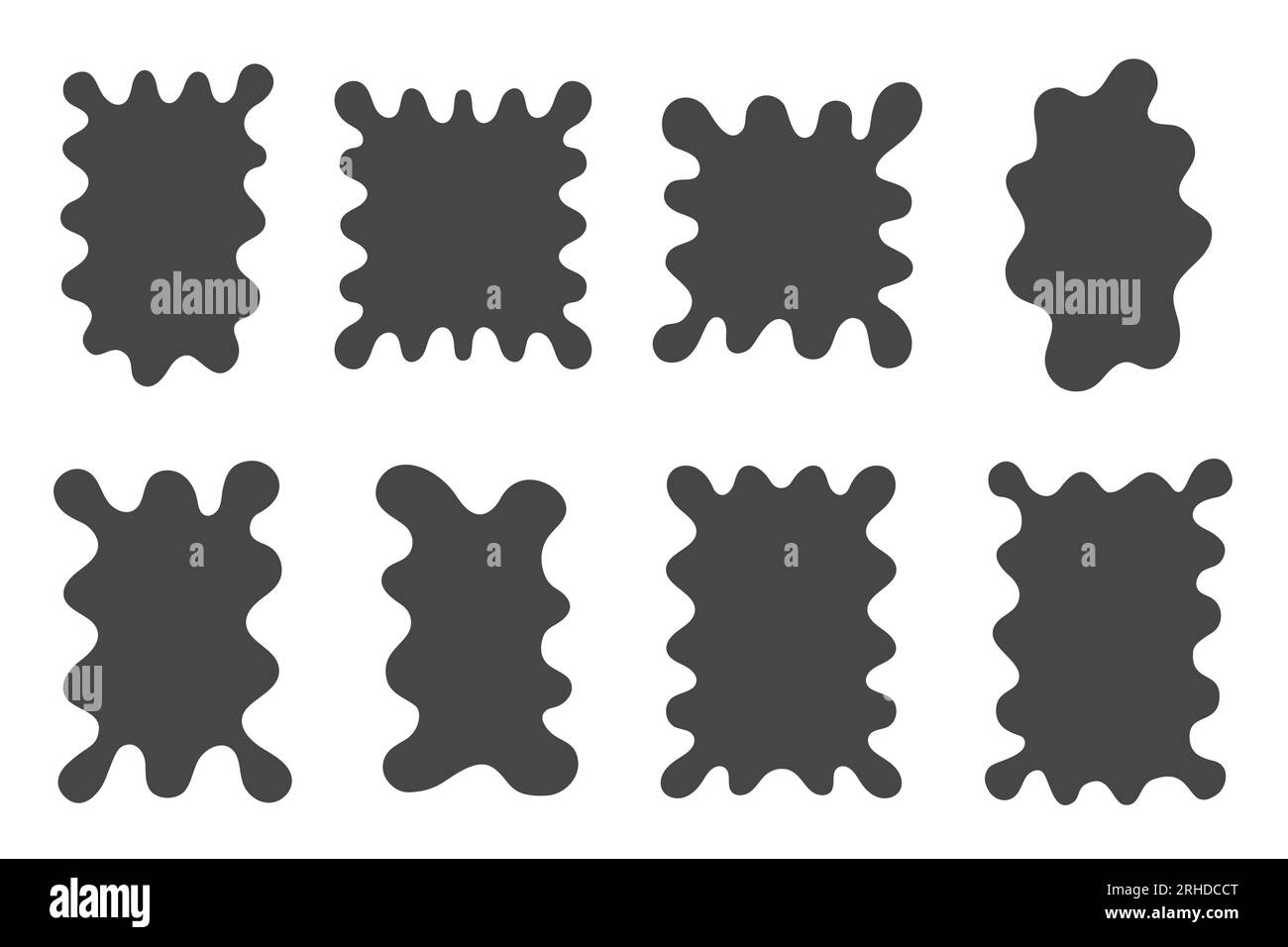 Y2k squiggle frame. Zigzag wavy border for story. Rectangle serrated ...