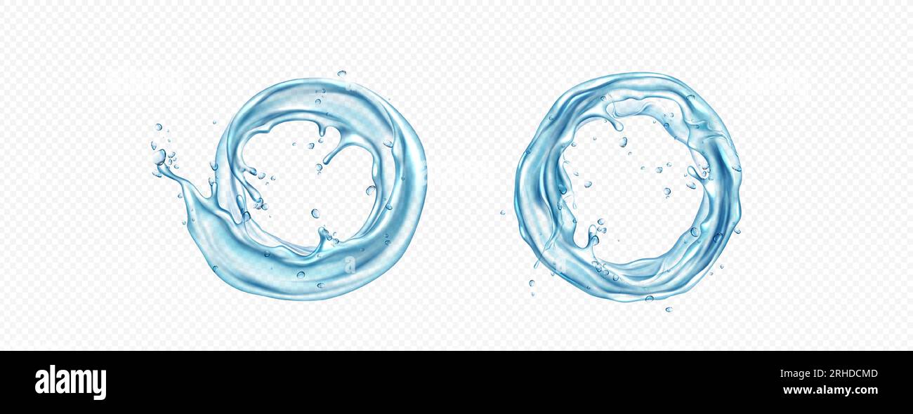 Water Splash Circle Vector