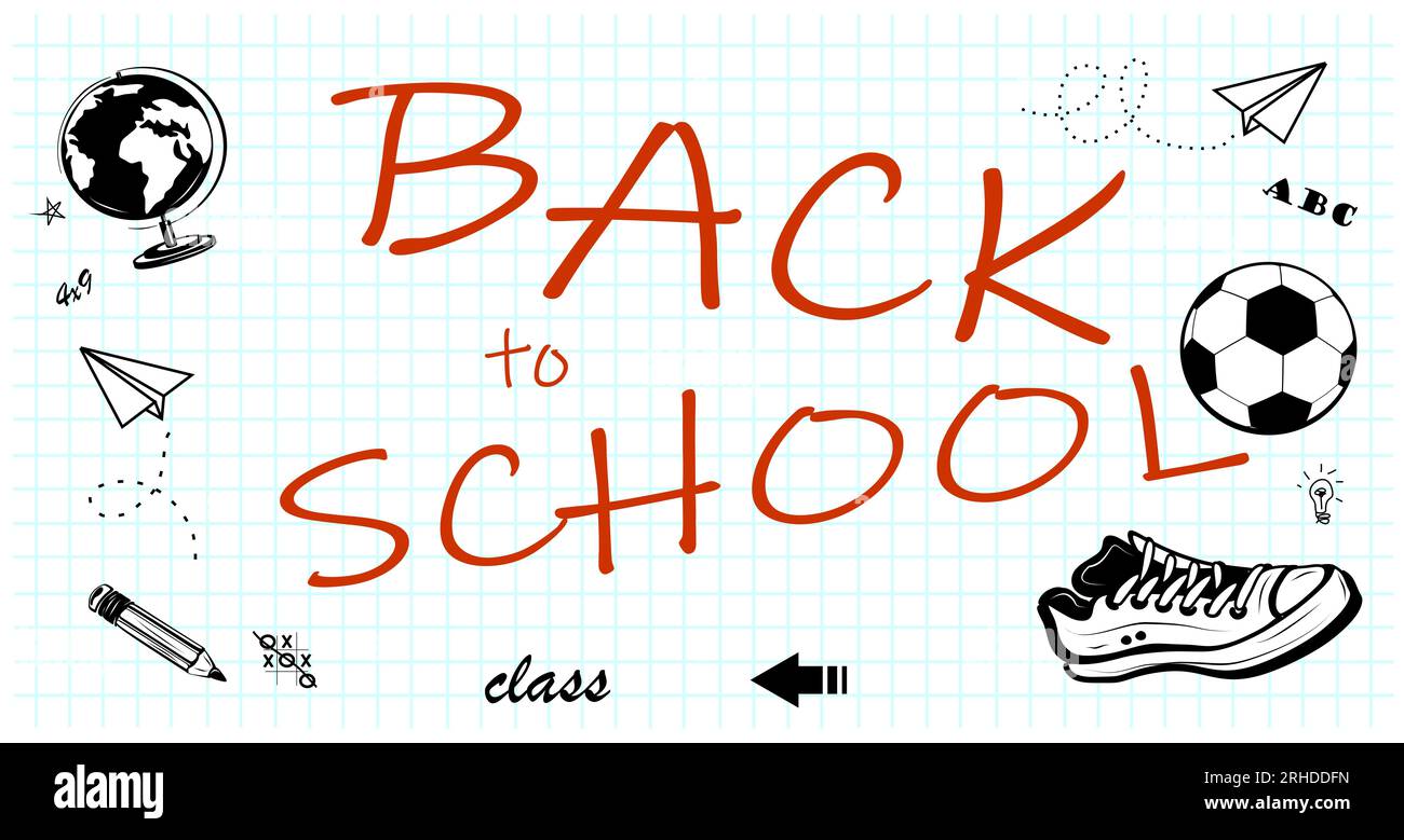 red letters and symbols of school Stock Photo - Alamy