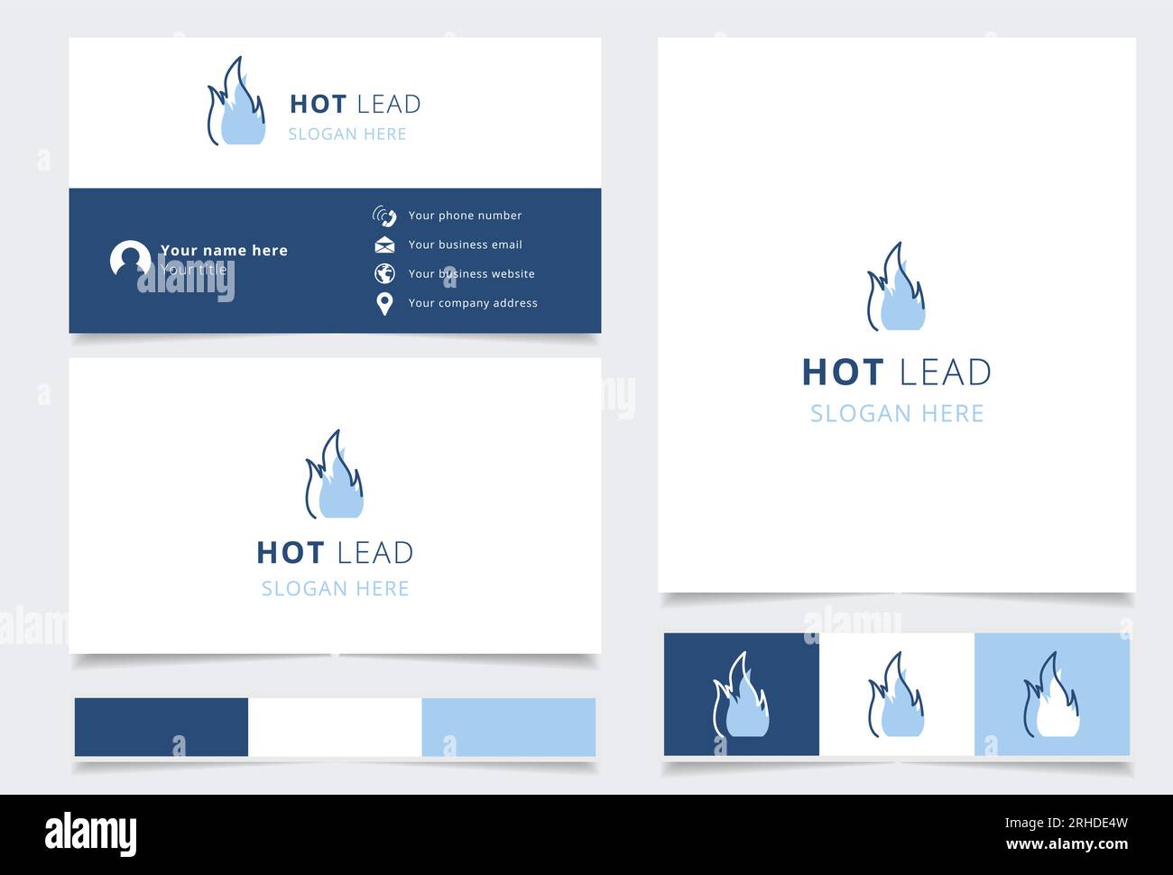 Hot lead logo design with editable slogan. Branding book and business ...
