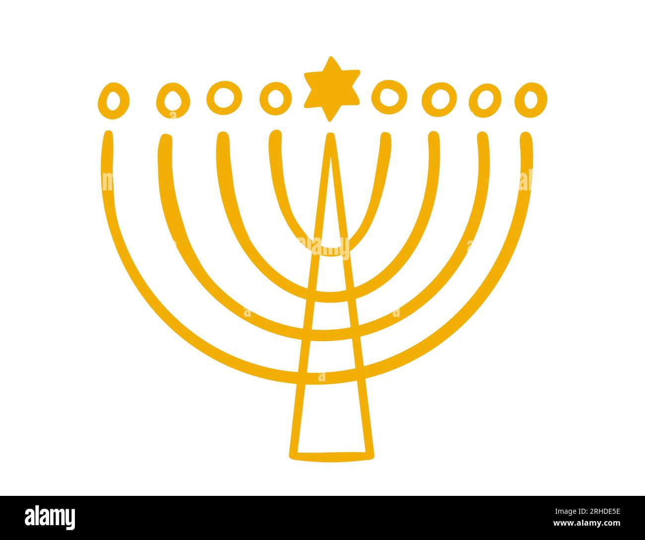 Menorah Hanukkah Shape Illustration Logo Icon Art Stock Vector Image ...