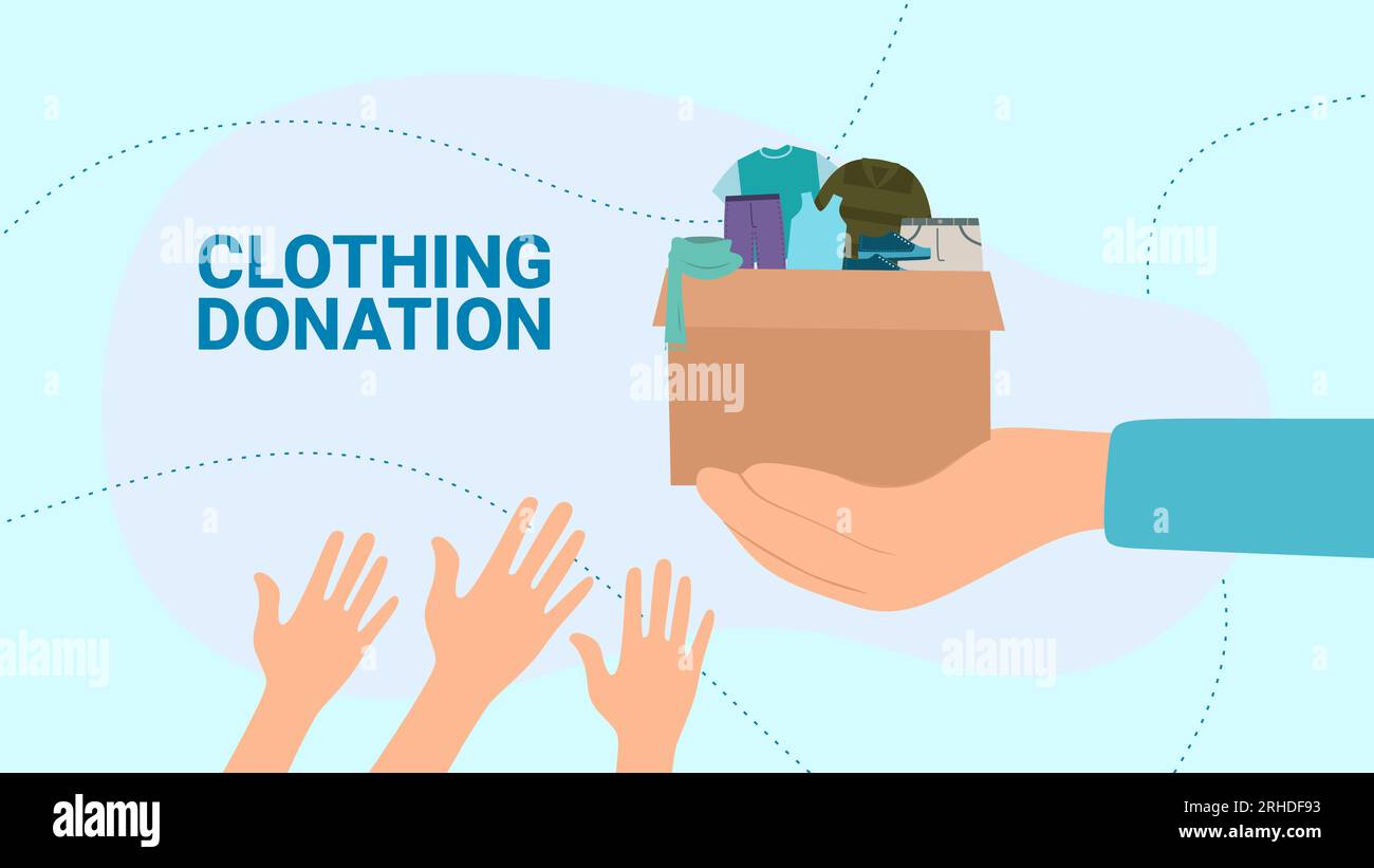 Giving a donation Stock Vector Images - Alamy