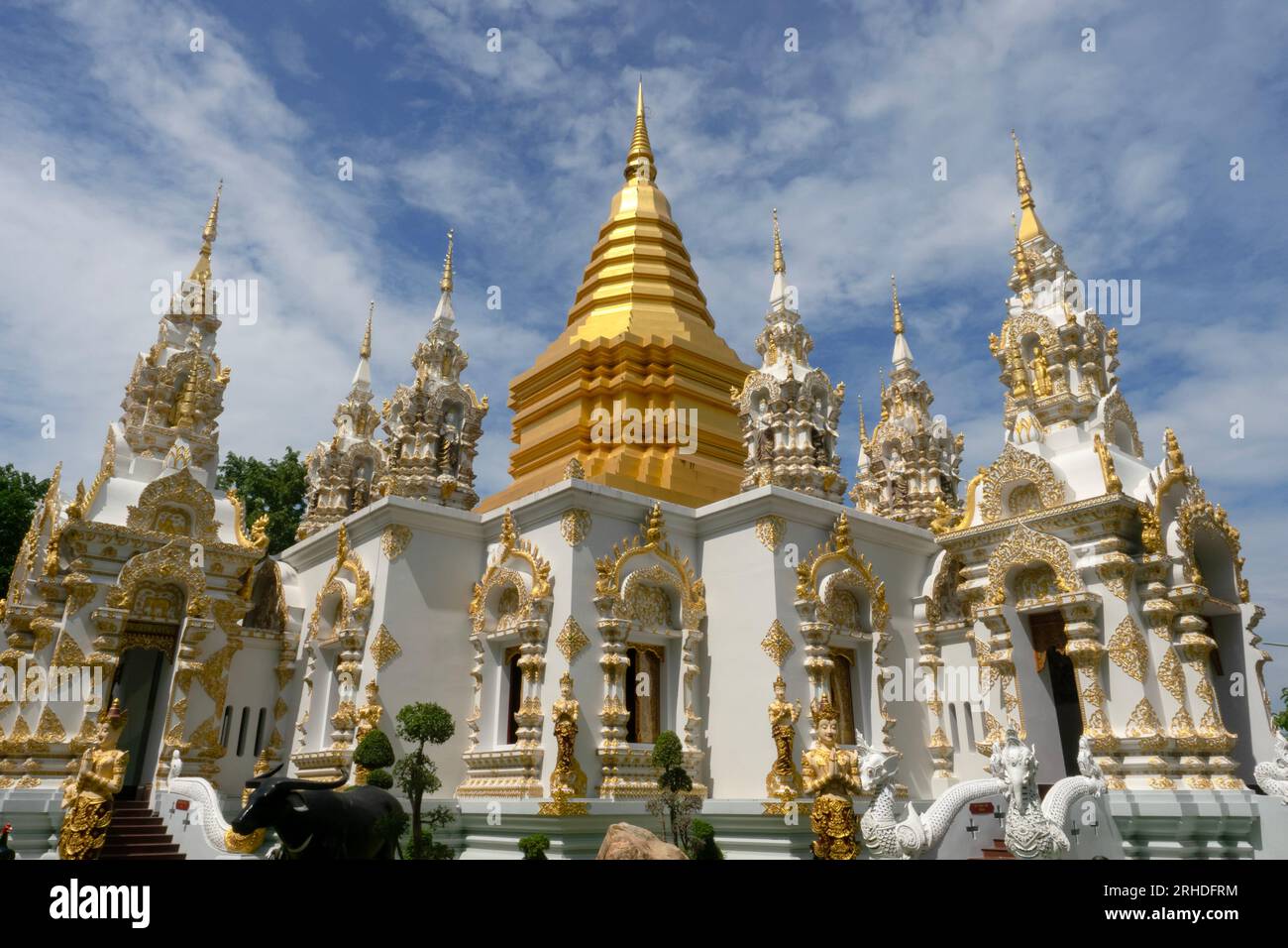 Wat Sri Don MoonTemple famous place in Chiang-Mai, Thailand Stock Photo - Alamy