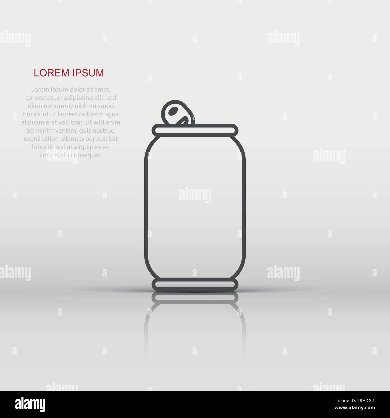 Aluminium trash Stock Vector Images - Alamy