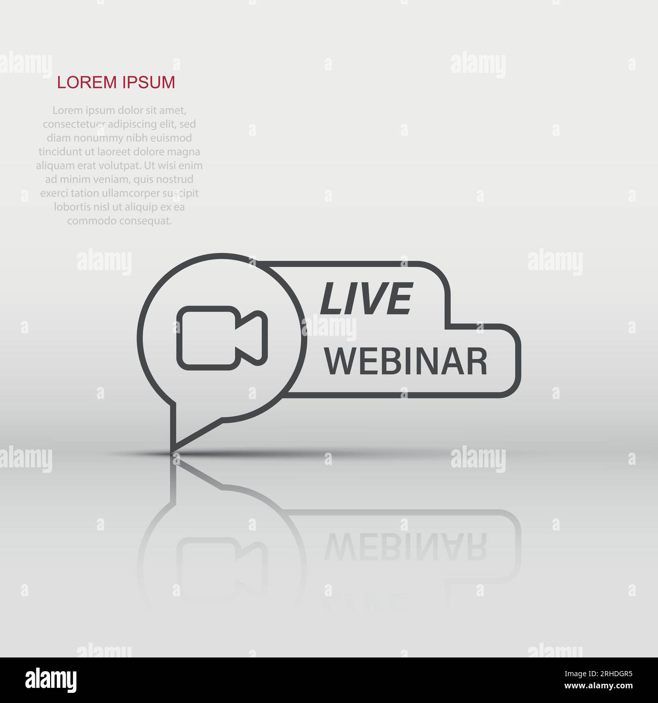 Free webinar banner in Stock Vector Images - Alamy