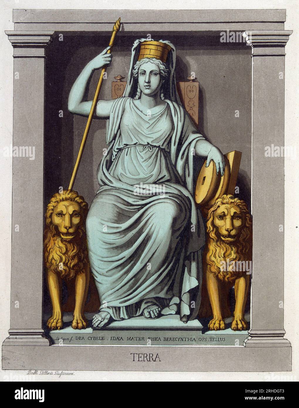 Statue de Gaïa (dieu de la terre) - in "Le costume ancien et moderne ...